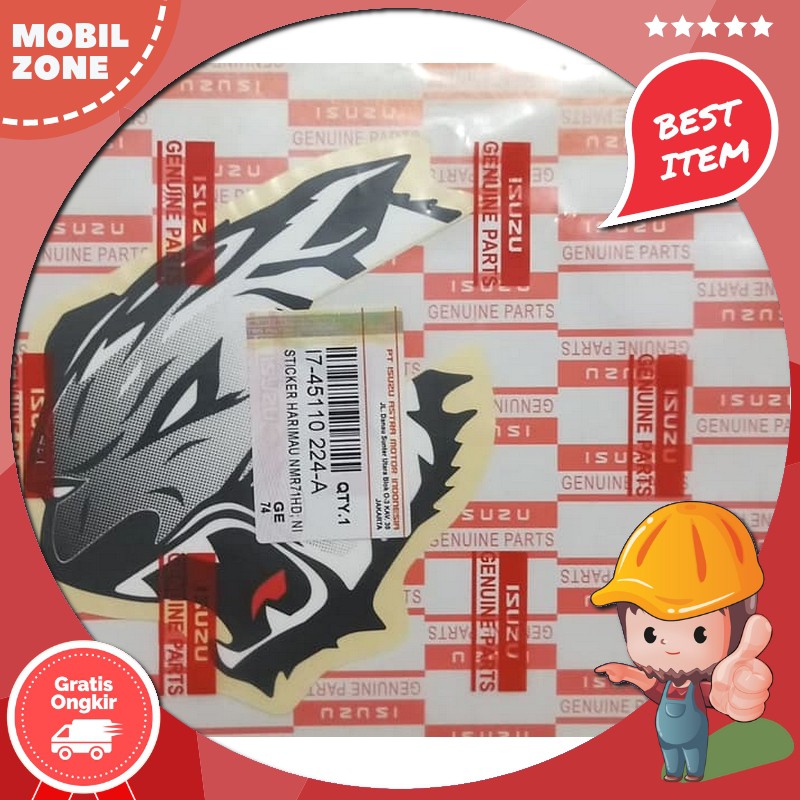 Jual Sparepart Mobil Stiker Sticker Harimau Isuzu Elf | Shopee Indonesia