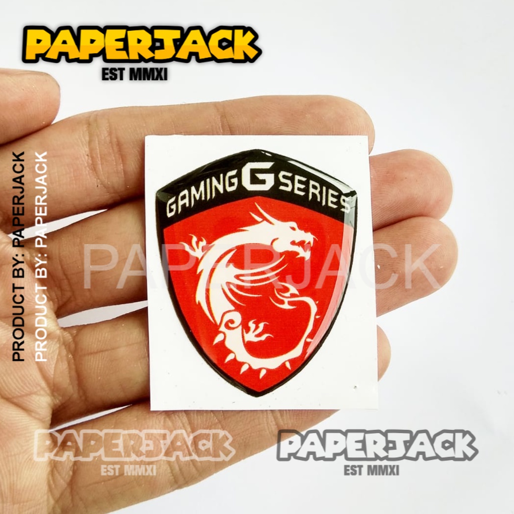 Jual MSI Gaming Emblem Stiker Resin Lentur Outdoor - Aksesoris Casing ...