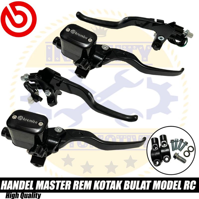 Jual Handel Master Rem Kopling Set kotak oval Kanan Kiri brem model rcb ...