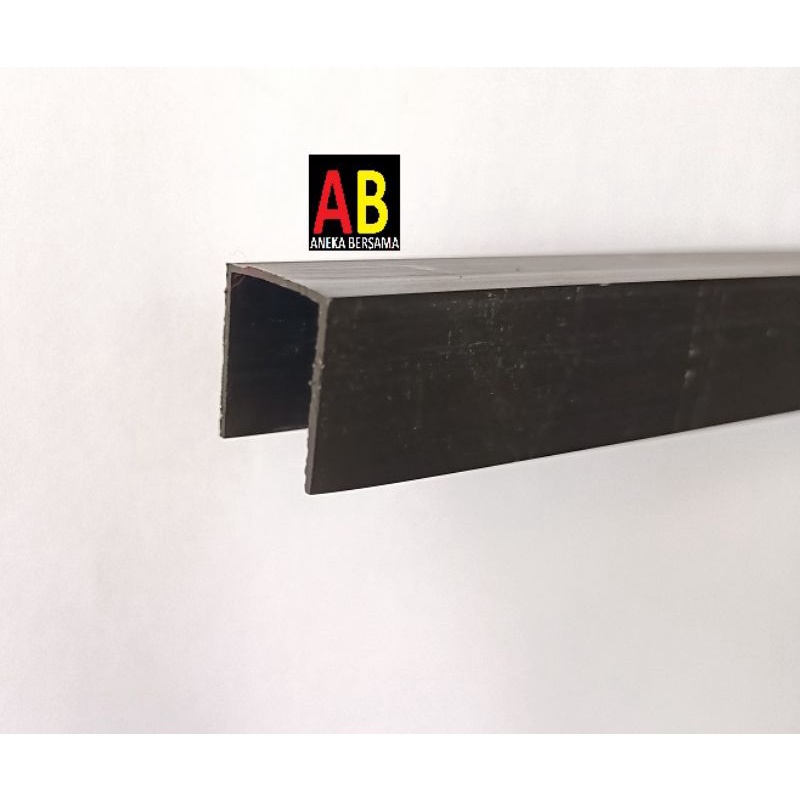 Jual Lis U Aluminium 15mm x 15mm x 15mm brown 119.5cm | Shopee Indonesia