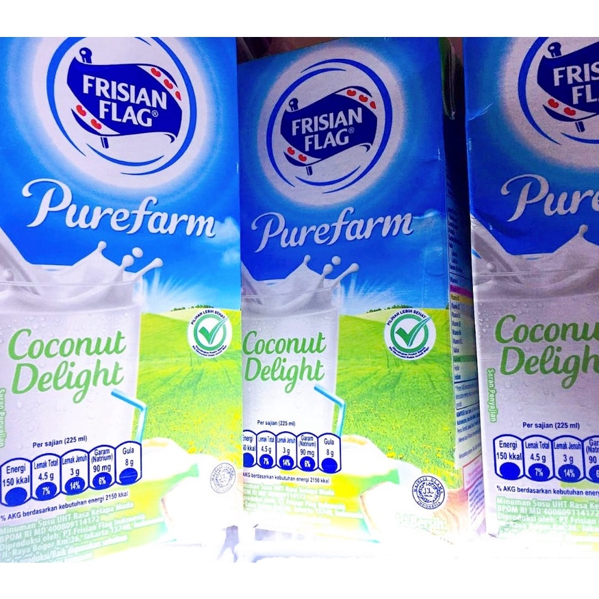 Jual Susu UHT Frisian Flag Coconut Delight 946 ml | Rasa Kelapa Muda | Shopee Indonesia