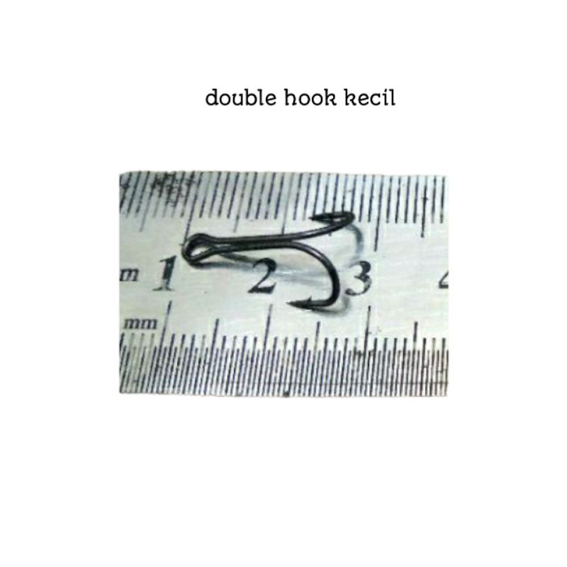 Jual double hook kail kecil sesuai ukuran | Shopee Indonesia