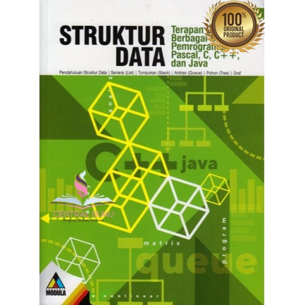 Jual Buku Struktur Data Terapan Dalam Berbagai Bahasa Pemrograman ; Pascal, C, C + + , Dan Java ...