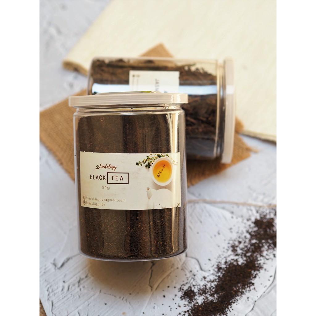 Jual Daun Teh Hitam CTC (Toples) 150gr - Black Tea Fox Organik | Shopee ...