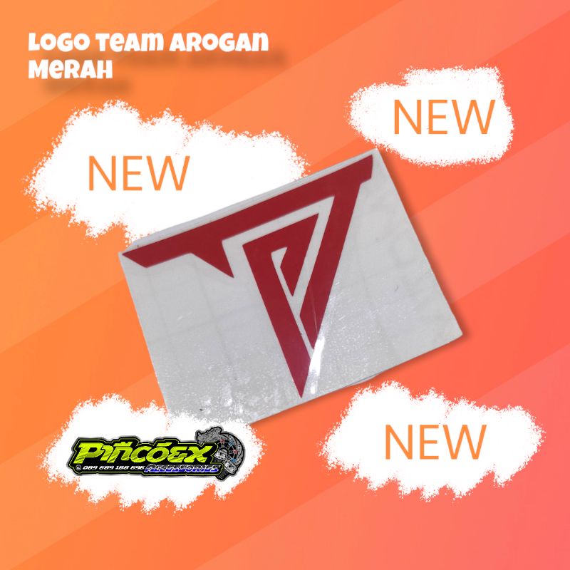 Jual stiker logo team arogan merah | Shopee Indonesia
