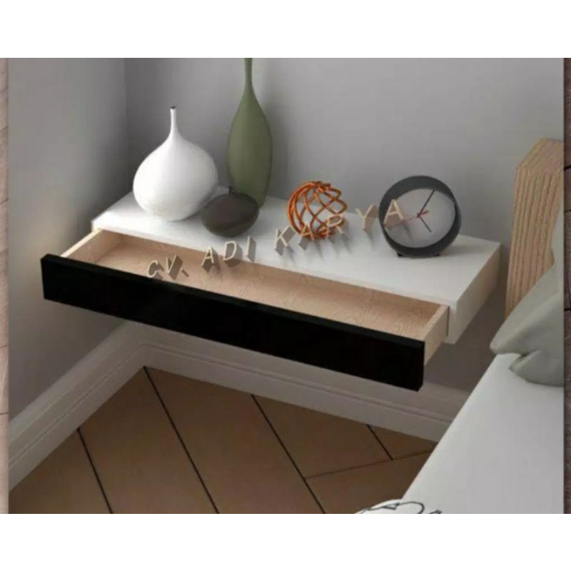 Jual Rak Laci Mini Meja Rias Dinding 40X20 Cm Ambalan Rak Laci Dinding ...