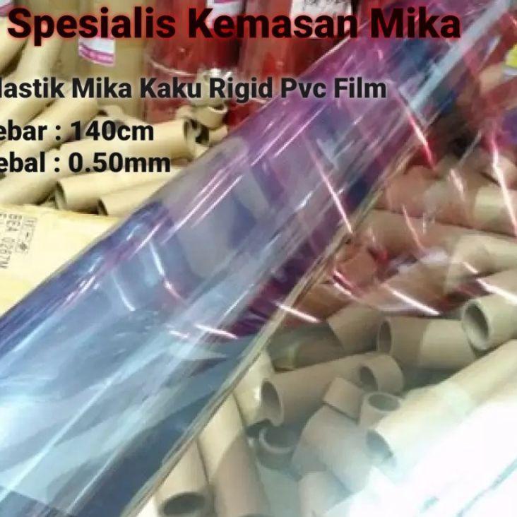 Jual Update! Plastik Mika Kaku Rigid PVC Film Super Clear Tebal 0.50mm Lebar 140cm. | Shopee ...
