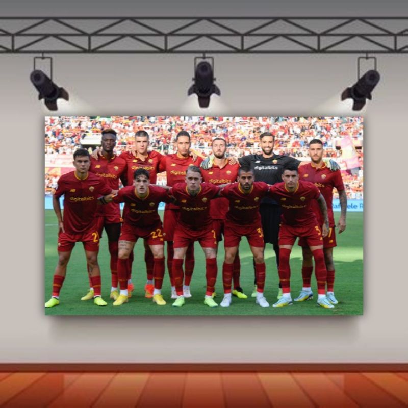 Jual Poster dinding squad As Roma 2022 size A3+ | Shopee Indonesia
