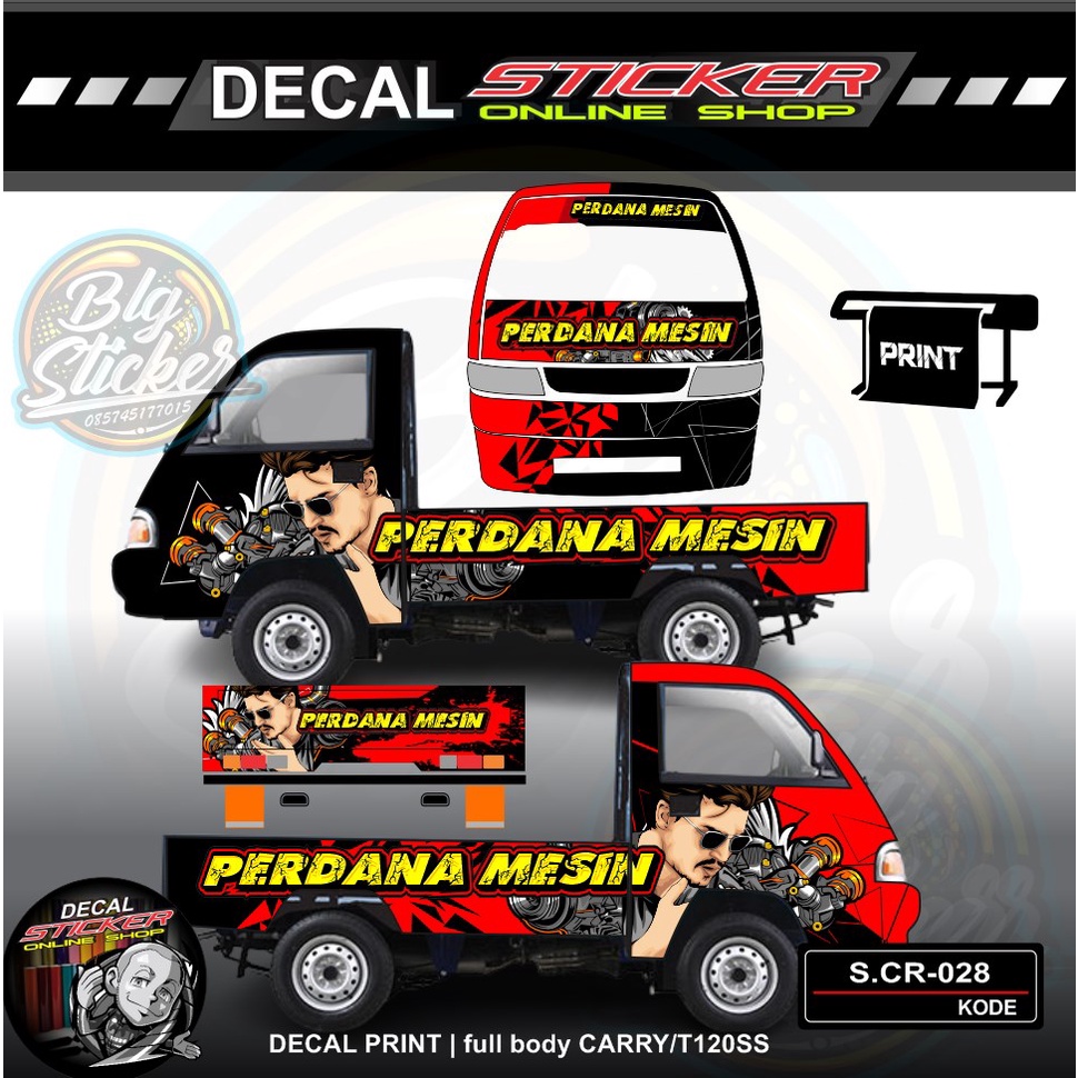 Jual STIKER MOBIL PICKUP CARRY FUTURA T120SS DECAL PRINT FULL BODY ...