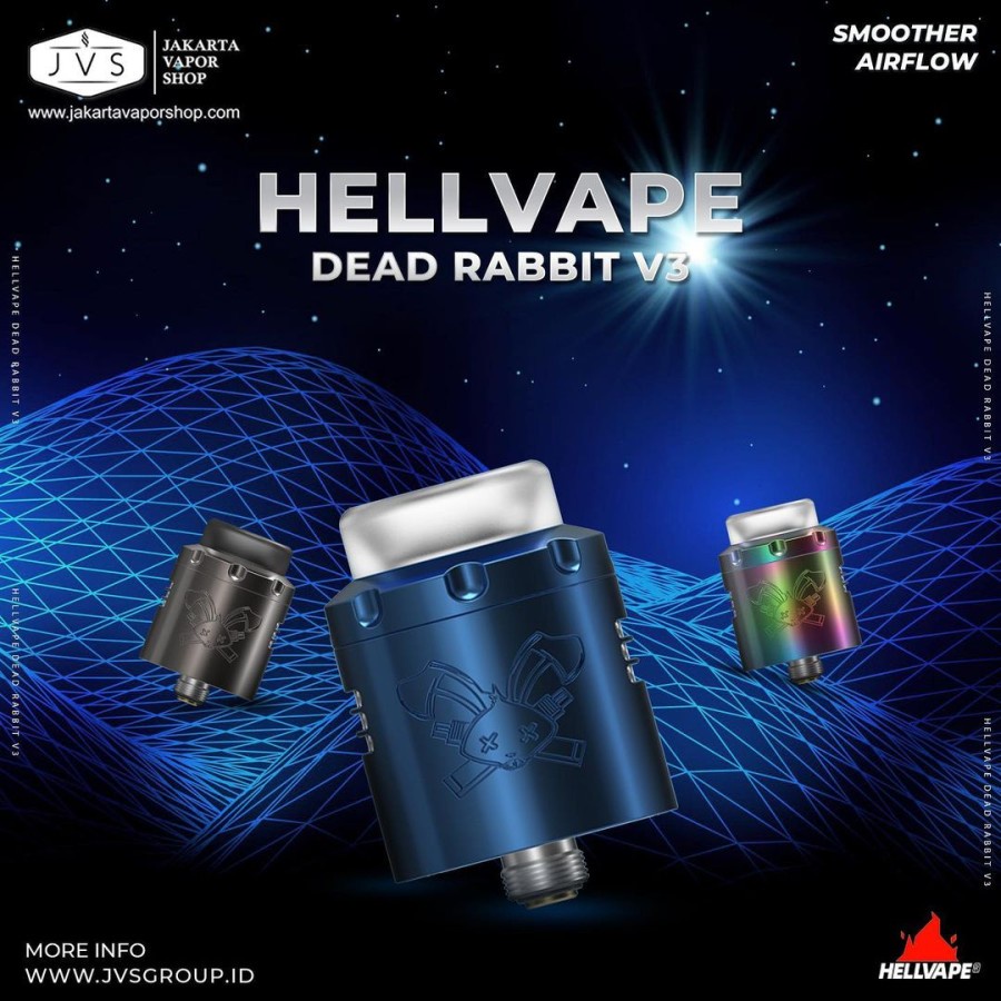 Jual RDA DEAD RABBIT V3 BY HELLVAPE AUTHENTIC 100% | Shopee Indonesia