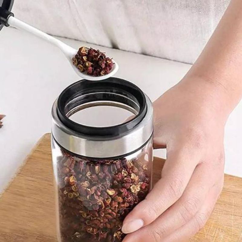 Jual BOTOL BUMBU KACA DENGAN SENDOK BOTOL BUMBU SAOS DAN KECAP ANTI ...
