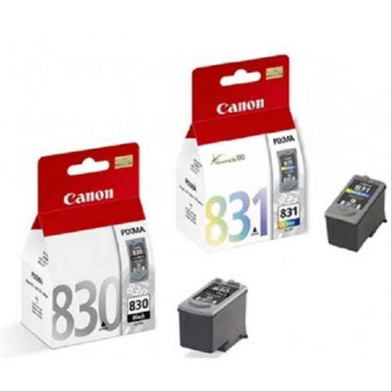 Jual tinta cartridge Canon 830 black + 831 colour for iP1180, iP1880 ...
