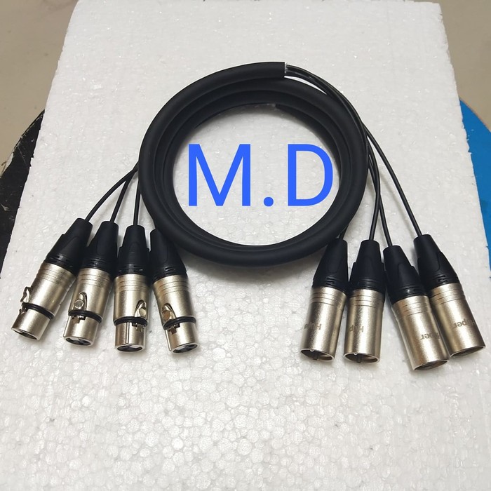 Jual Snake Kabel 4 Channel + Konektor nya Jack Male Female SoundMAX 20m ...