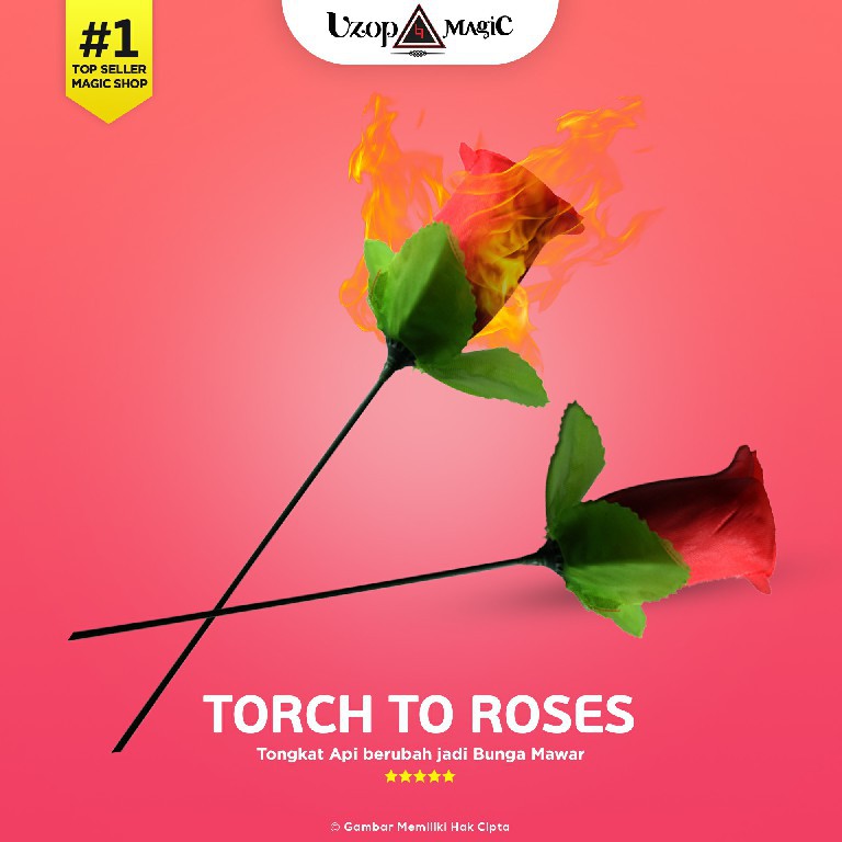 Jual Alat sulap Torch to Roses - Uzop Magic (mengubah api jadi bunga ...