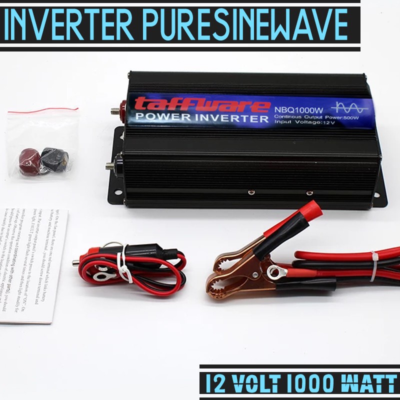 Jual Power Inverter Pure Sine Wave 1000W 12V PSW-1000 Sinus Murni Pengubah Arus DC ke Ac ...