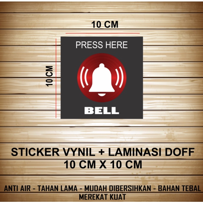 Jual stiker bell rumah stiker pintu rumah kantor | Shopee Indonesia