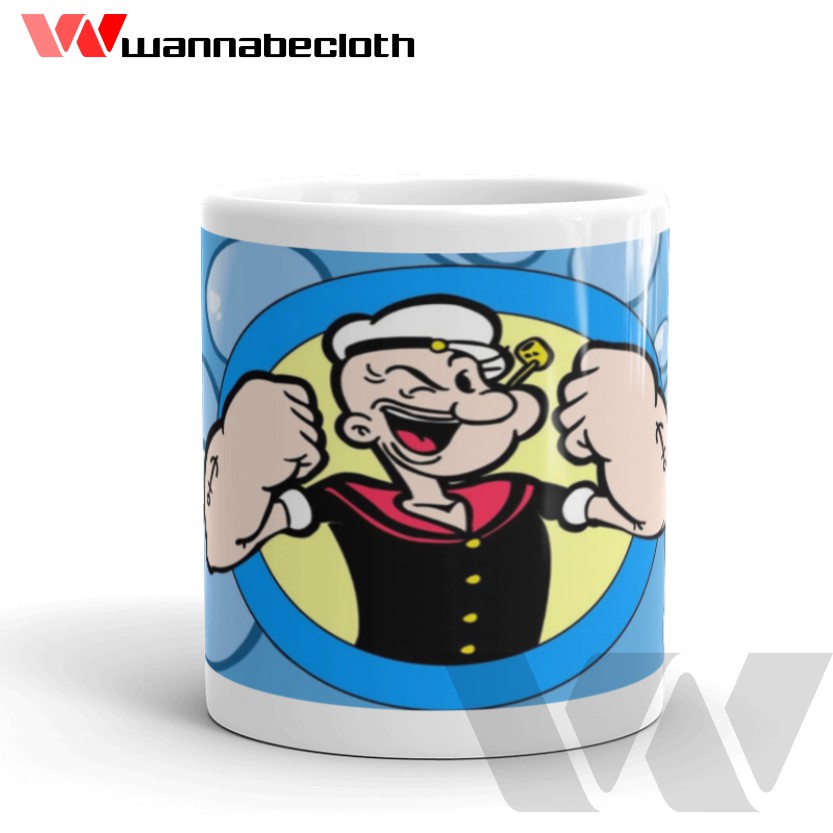 Jual Gelas Popeye Mug Popeye Gelas Mug Anak Mug Custom Porcelain ...