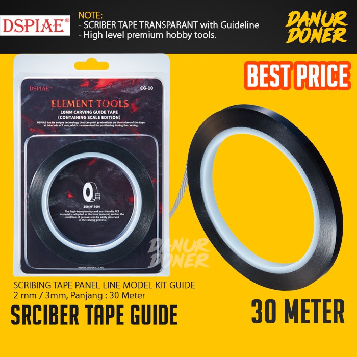 Jual DSPIAE SCRIBER TAPE CARVING GUIDE PANEL LINING GUNDAM DYMO TAPE ...