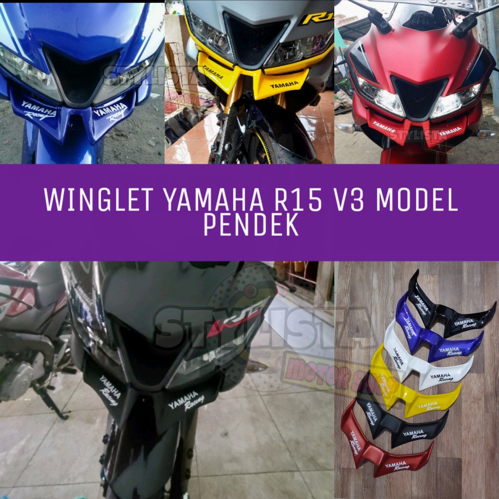 Jual WINGLET R15 V3 MODEL PENDEK R15 V3 VVA | Shopee Indonesia