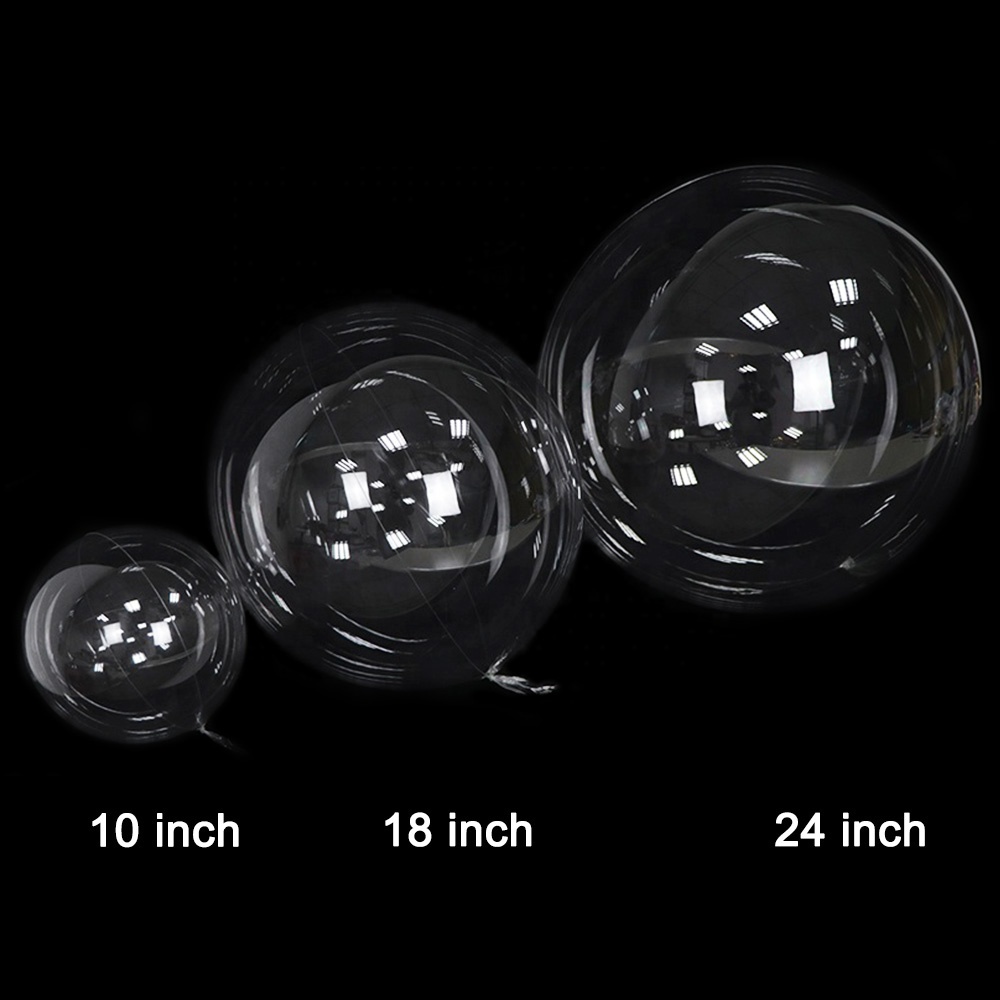 Jual Bobo balon / balon pvc transparan bungkus MERAH / BIRU 10 8 24 36 ...