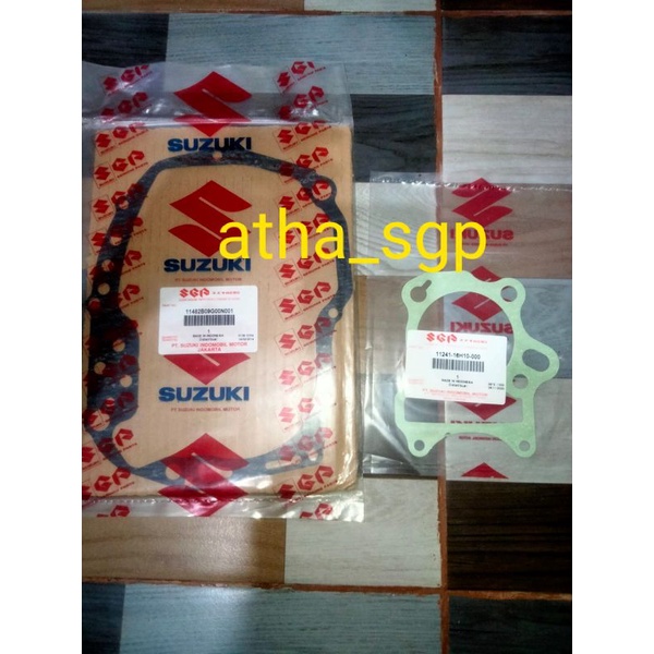 Jual gasket paking bak kopling+cylinder blok suzuki smash titan ORI SGP | Shopee Indonesia