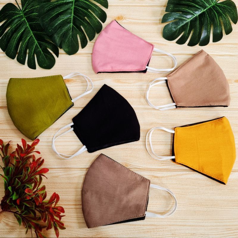 Jual Masker Kain Non Medis - SPANDEK WARNA - Ready Stok (3 LAPIS/PLY ...