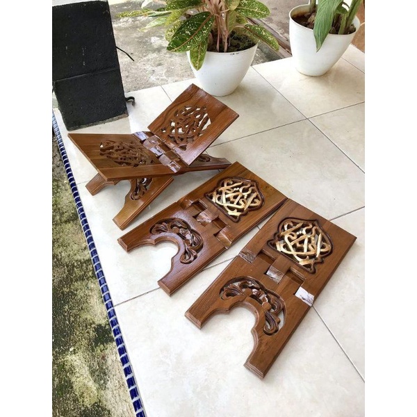 Jual Meja Baca Al-Quran Kaligrafi Kayu Jati | Shopee Indonesia