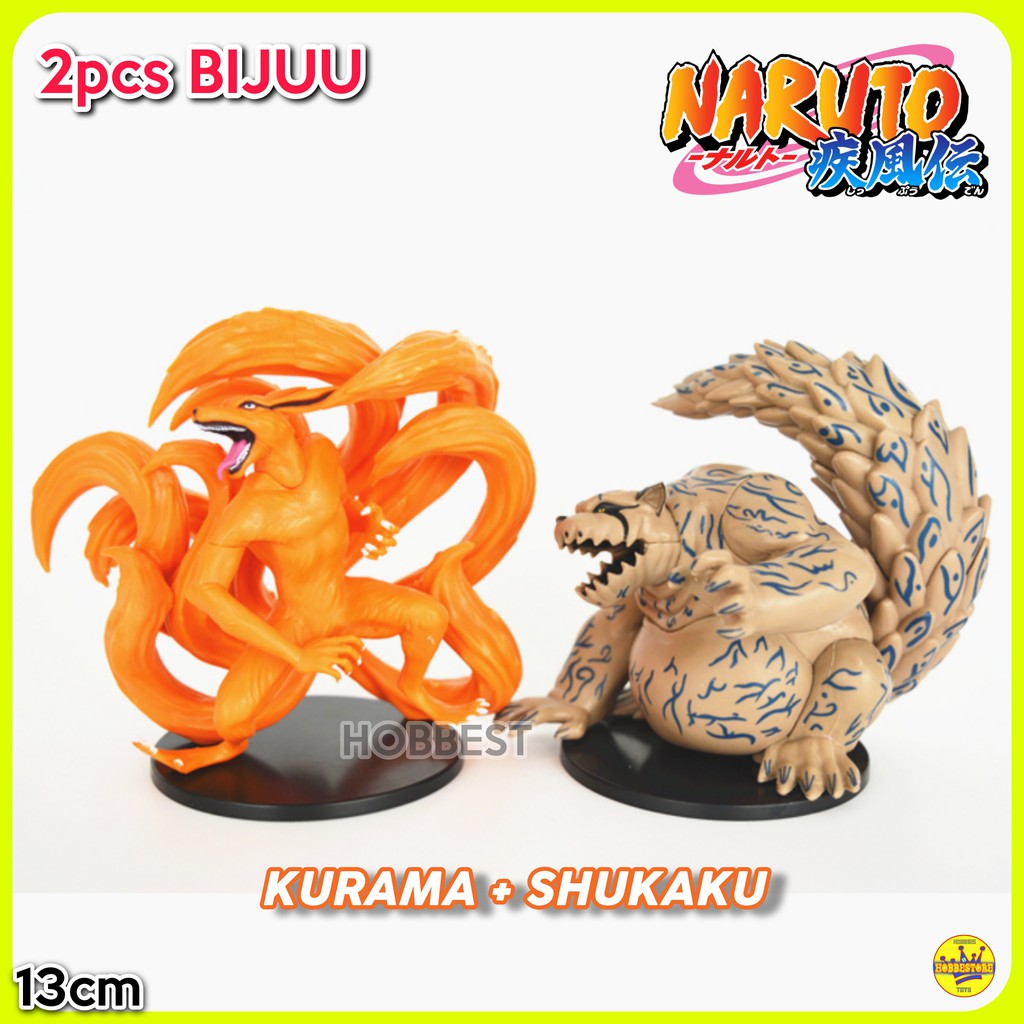 Jual Action Figure NARUTO BIJUU set isi 2 pcs - Miniatur Topper Kue ...