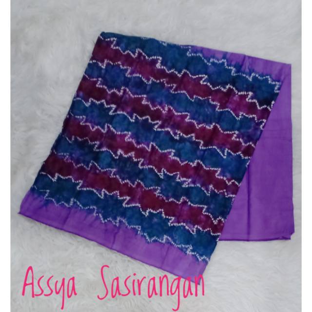 Jual Kain Sasirangan Kain Khas Kalimantan Selatan (ungu muda) | Shopee ...