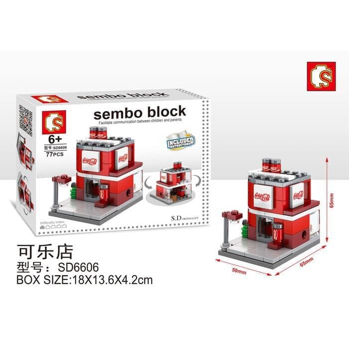 Jual Brick Toys Sembo Block SD6606 Coca Cola Minuman Softdrink Toko ...