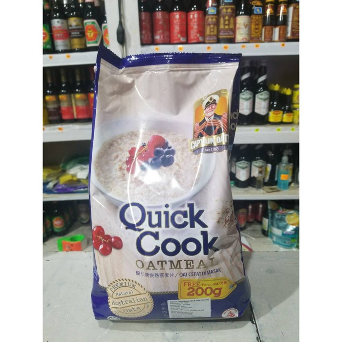 Jual CAPTAIN OATS OATMEAL CEPAT MASAK CAPTAIN OAT QUICK COOK OATMEAL ...