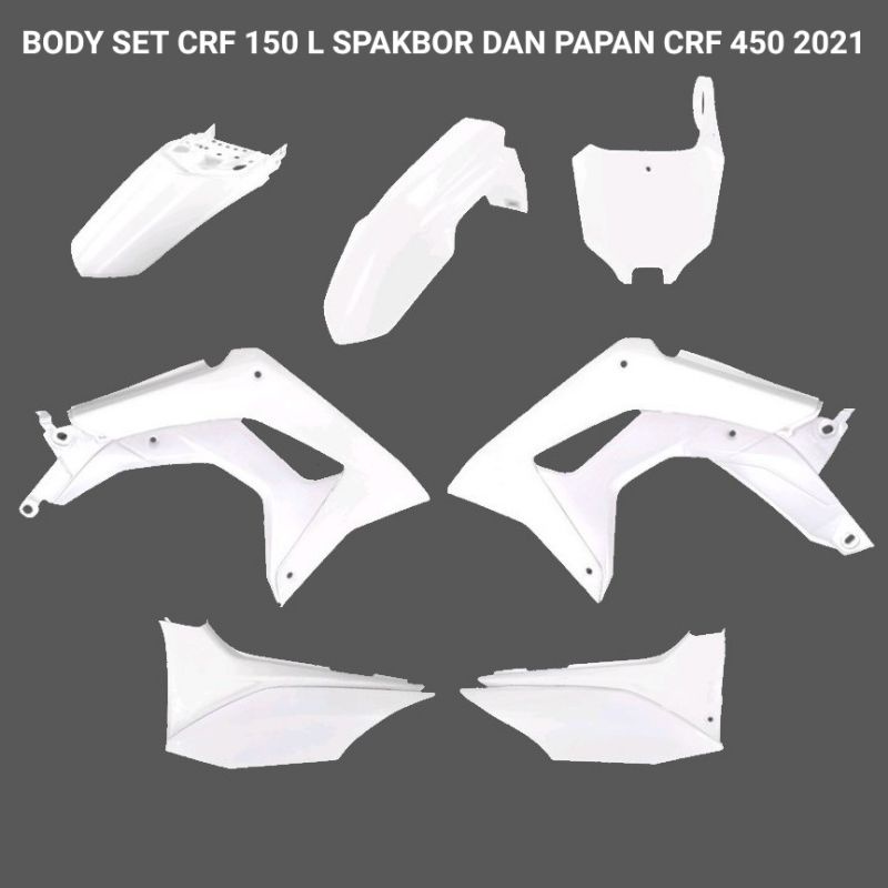 Jual Body set crf 150 L set spakbor dan papan nomor crf 450 2021 body set crf 450 bodi set crf ...