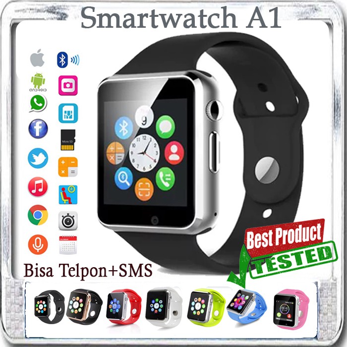 Jual SMART WATCH A1 / Jam HP Smartwatch Bisa Pakai SIM Card dan MMC ...