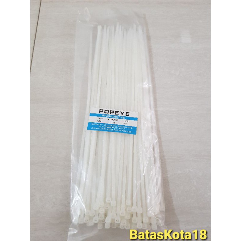 Jual Tali kabel ties tis 250 mm 25 cm isi 100 | Shopee Indonesia