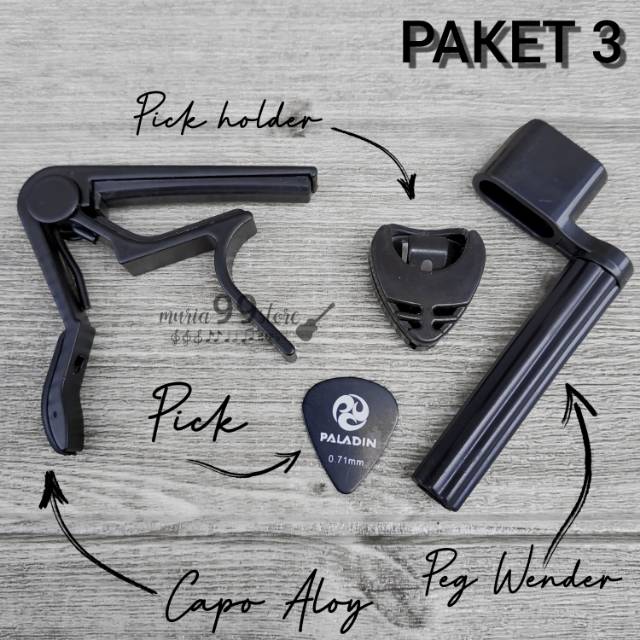 Jual Paket 3 aksesoris gitar | Shopee Indonesia