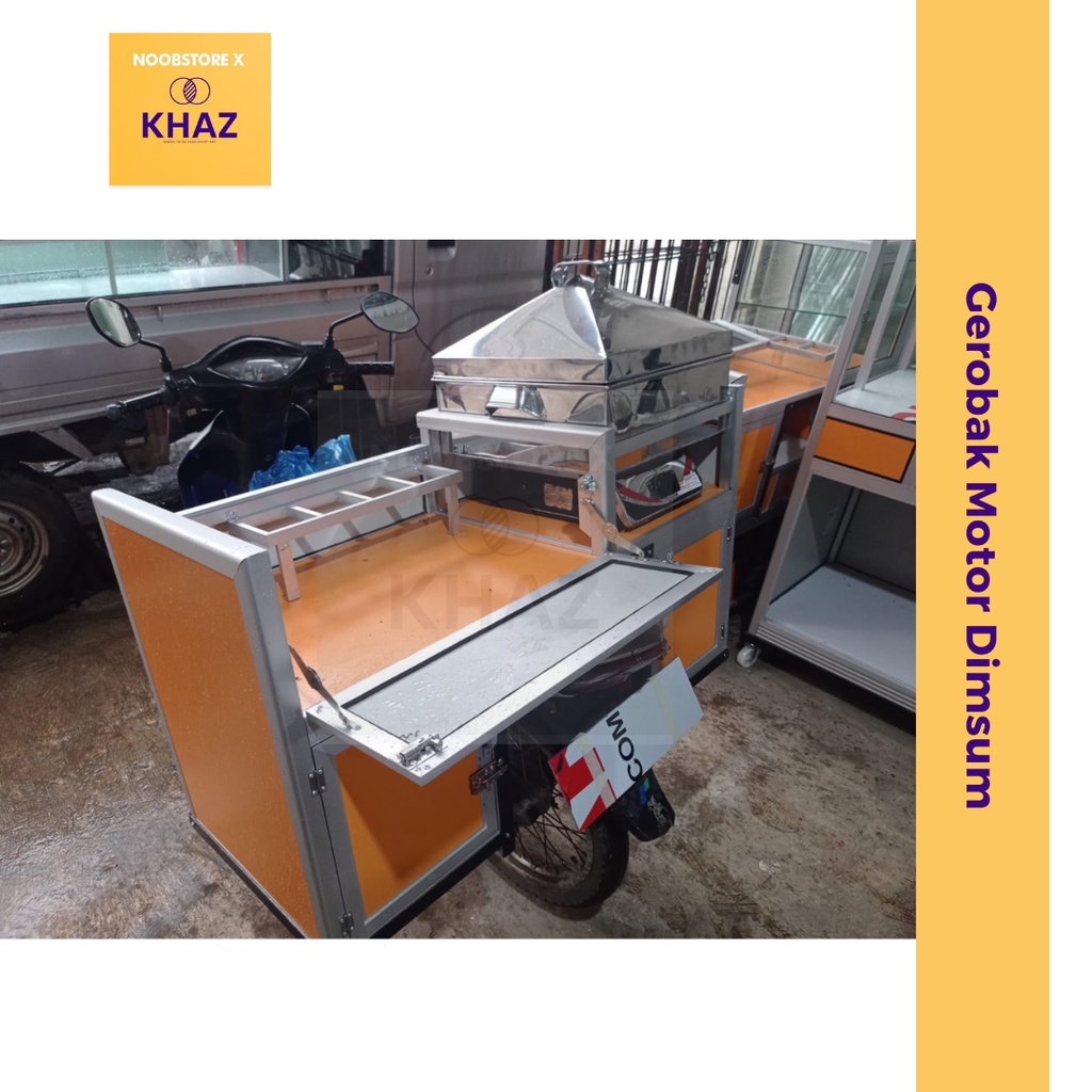 Jual Gerobak Motor Keliling Dimsum Alumunium / Gerobak Motor Keliling ...