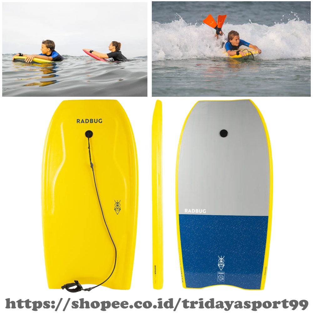 Jual PAPAN SELANCAR PRODUK IMPORT BODYBOARD 100 ORIGINAL RADBUG ...