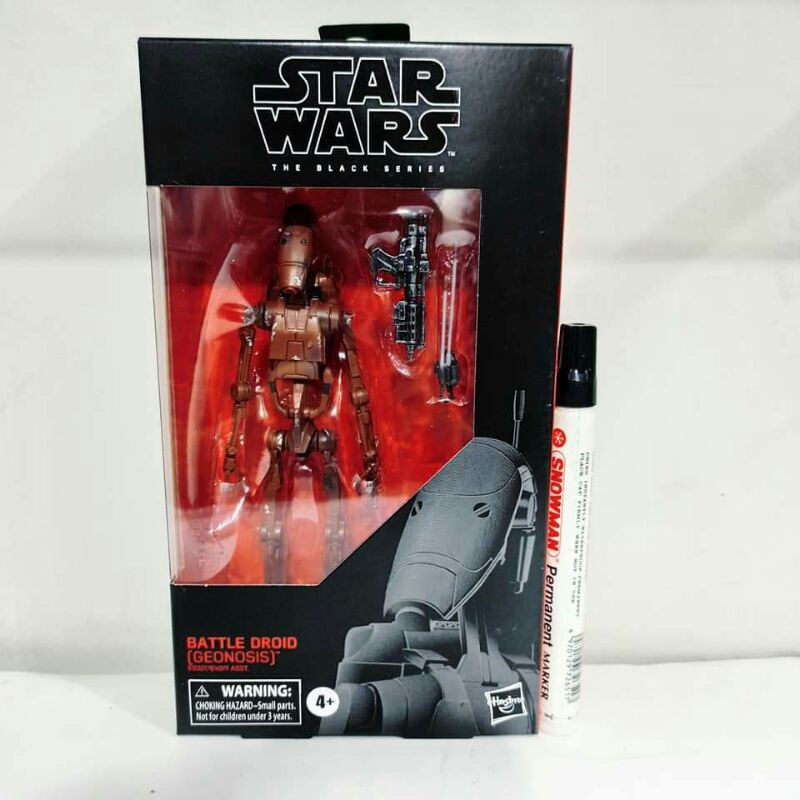 Jual Mainan action figure battle droid geonosisstarwars black ...