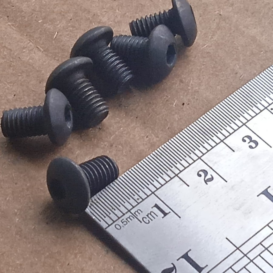 Jual BAUT L BUTTON M5 X 8 BAJA BUTTON HEAD SCREW M5X8 HITAM PANJANG 0 ...