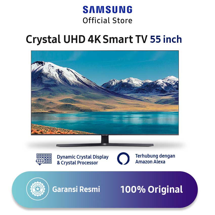 Jual SAMSUNG Crystal UHD 4K Smart TV TU8500 55 Inch - UA55TU8500KXXD (2020) | Shopee Indonesia