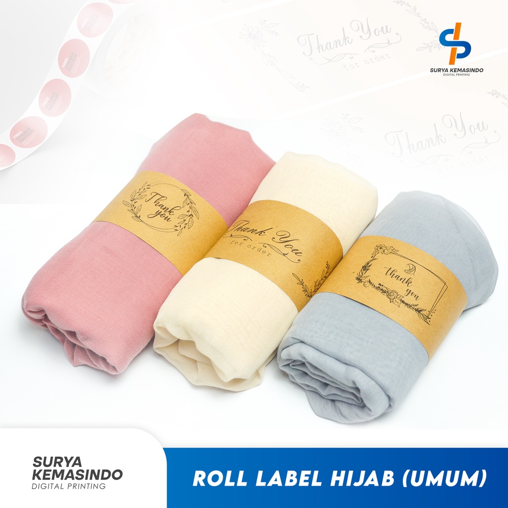 Jual Roll Label Hijab 5x30 cm rollhijab/labelhijab | Shopee Indonesia