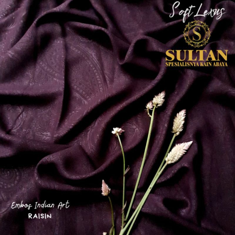Jual 50CM EMBOS INDIAN ART SOFT LEXUS RAISIN KAIN SULTAN | Shopee Indonesia