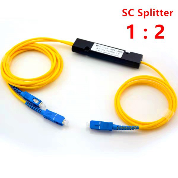 Jual FO - Kabel Splitter Fiber Optic Jumper Cable FBT SC/UPC 1M 1/2 ...
