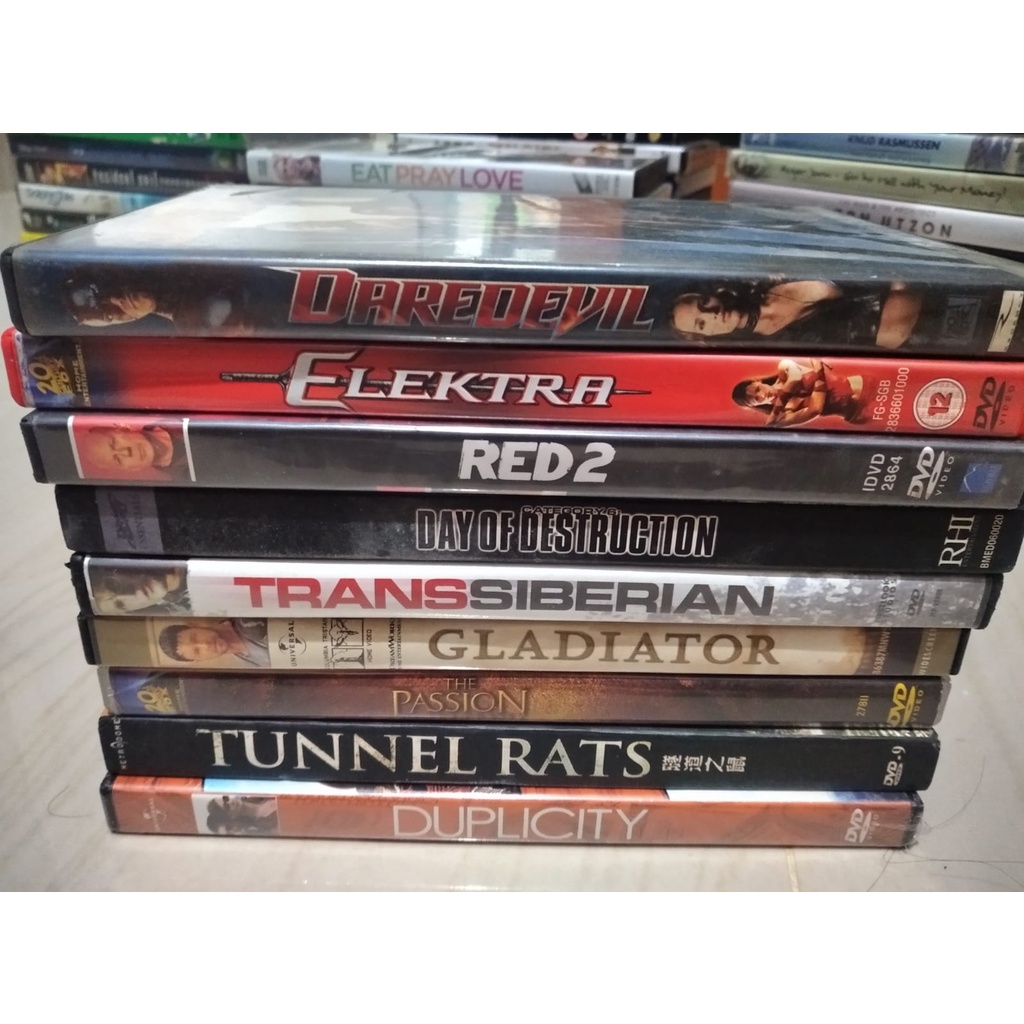 Jual DVD Original-Daredevil-Elektra-Red2-Gladiator-The Passion of ...