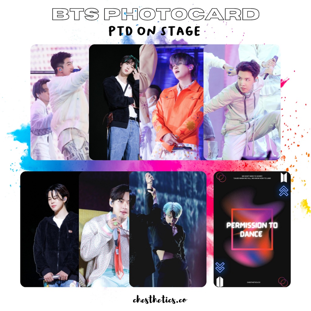 Jual BTS Permission To Dance PTD On Stage Unofficial Photocard RM Jin ...