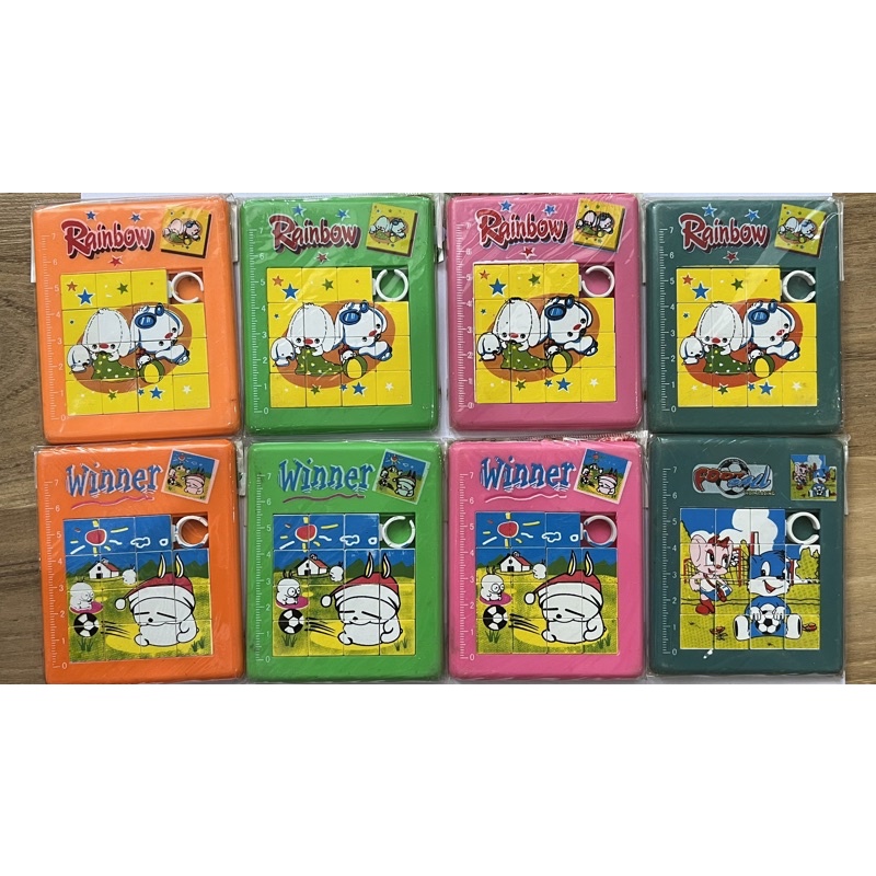 Jual mainan jadul mainan anak puzzle puzzle geser kecil 4x4 jigsaw mini ...