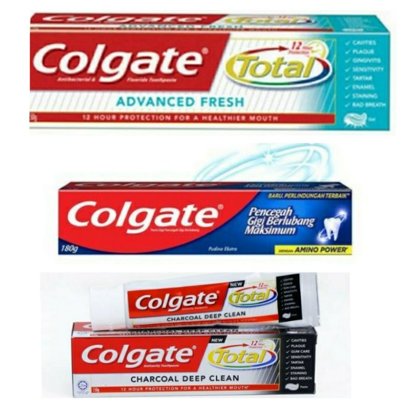 Jual Colgate Great Regular Flavor / CHARCOAL /Advanced Fresh Pasta Gigi ...