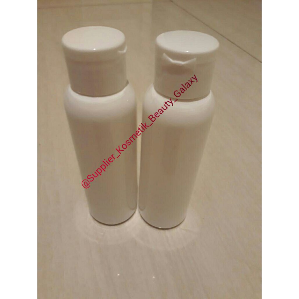 Jual BOTOL FLIPTOP PP 100 ML PUTIH DOVE /BOTOL PLASTIK/BOTOL PP 100 ML ...