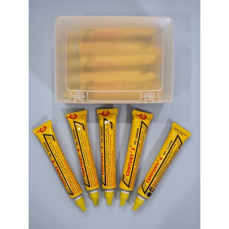 Jual MARKPEN CENTURY TEX MARKER / TEXTILE MARKER (YELLOW) | Shopee ...