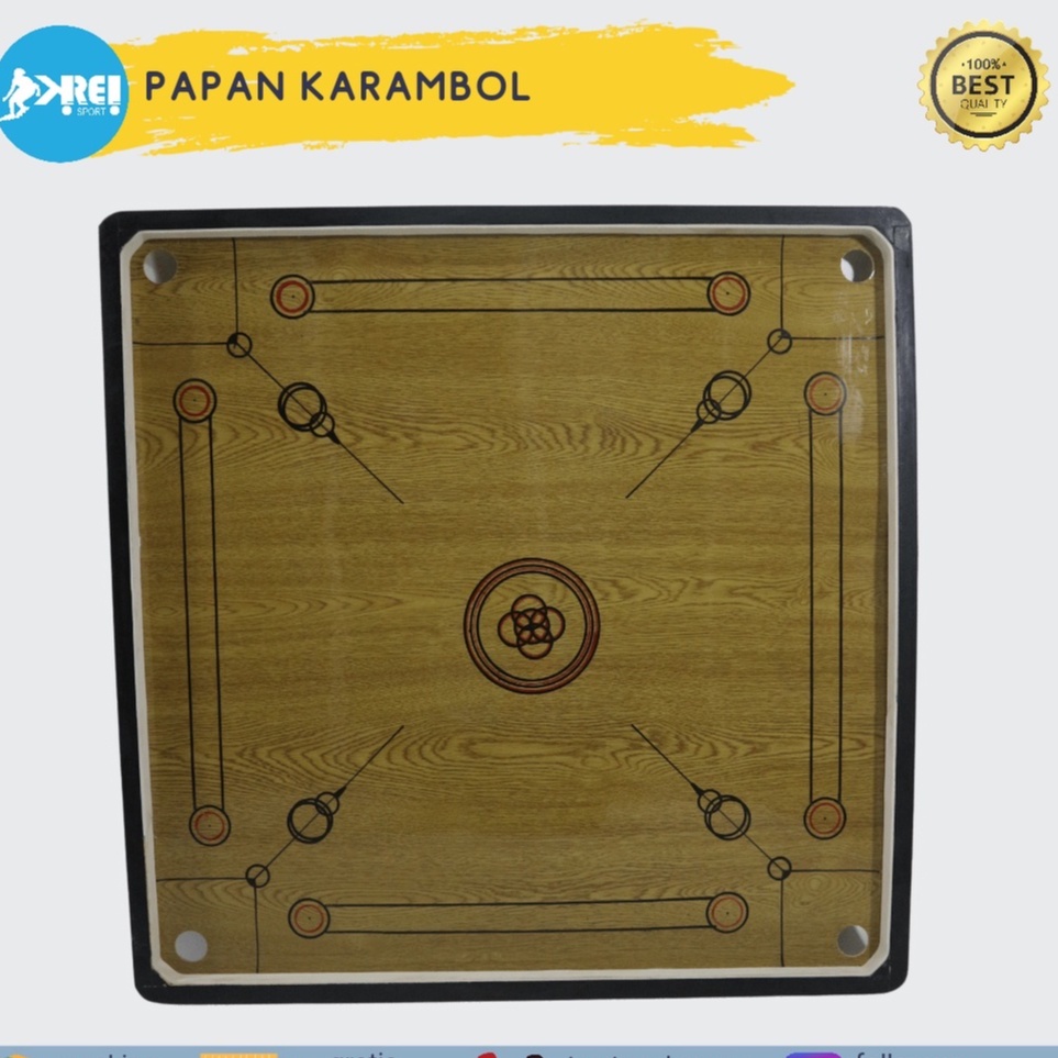 Jual Papan Karambol/Meja Karambol Lengkap FREE Koin dan Kristal | Shopee Indonesia